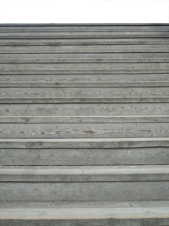 Outdoor Grey Steps Wooden Stair Isolated Stock Image - Image of rise ...