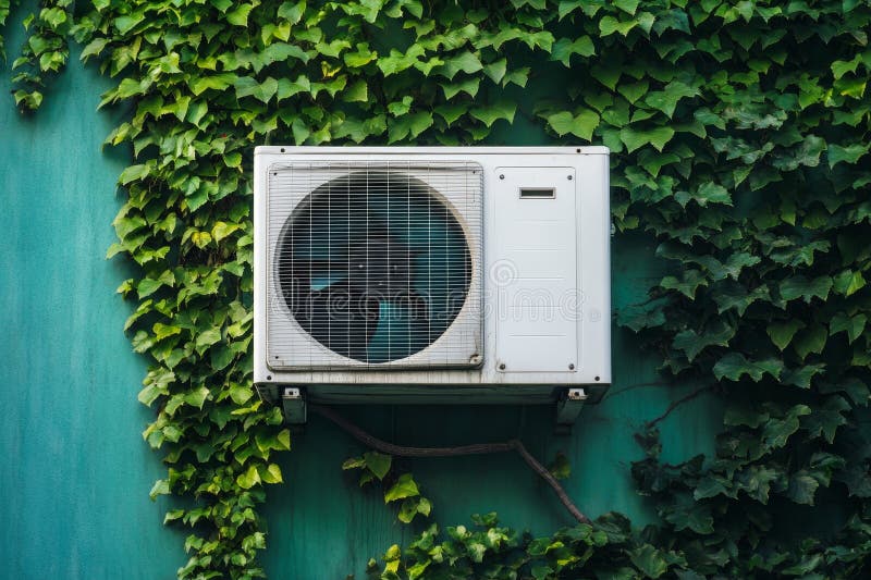 Outdoor Hvac System Compressor Unit at Industrial Factory, Key ...