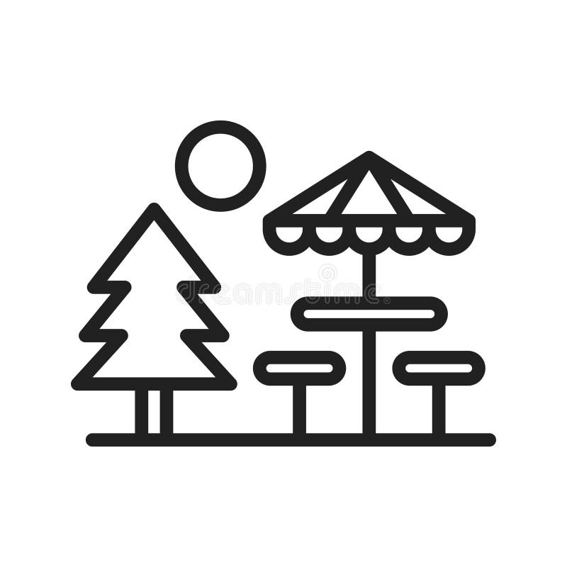 Outdoor icon vector image. stock vector. Illustration of concept ...