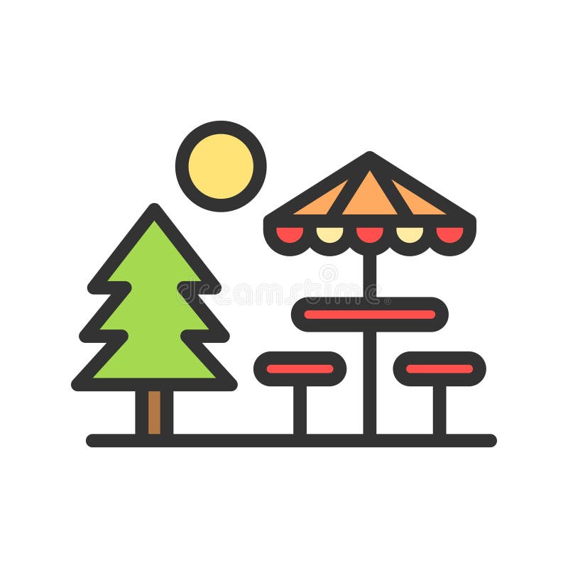 Outdoor icon vector image. stock vector. Illustration of surveillance ...