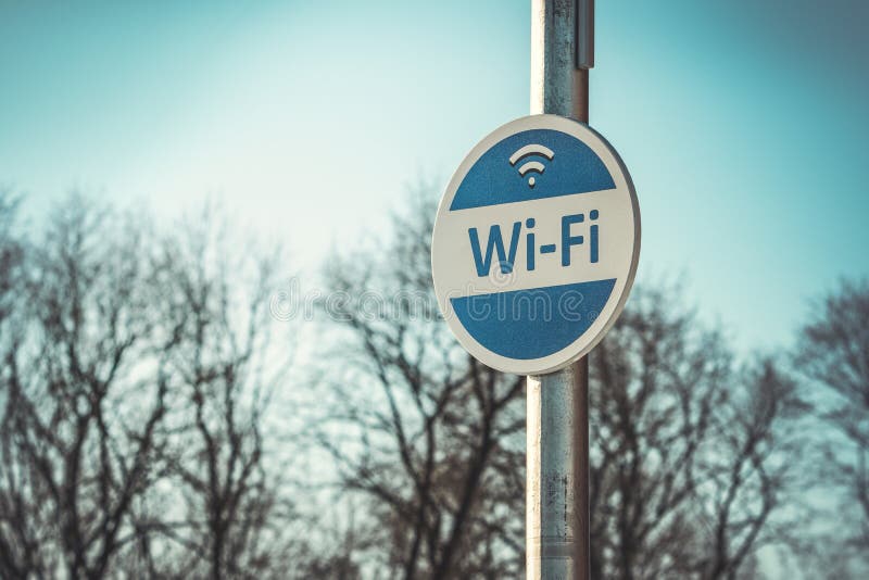 Wireless Access Point Antenna and Cctv Camera Mounted on the Pole Stock ...