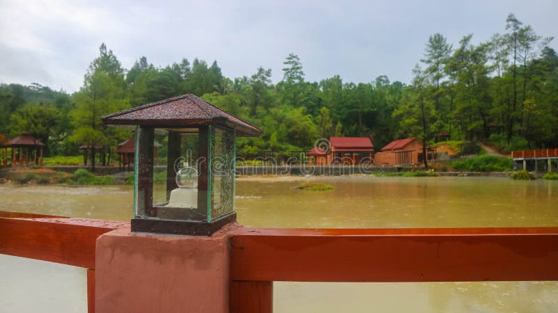 Outdoor Lamp by the Hot Water Lake Stock Photo - Image of celebration ...