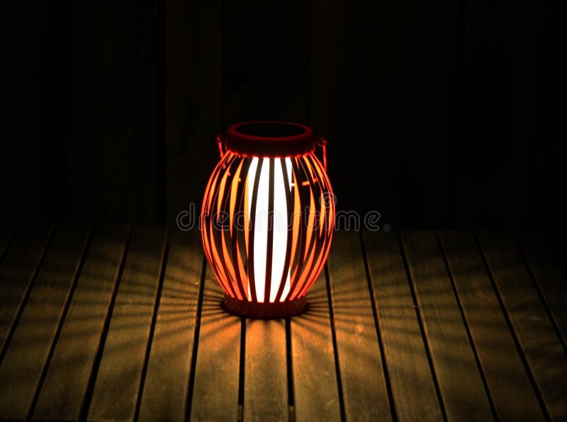 Outdoor Lamp stock photo. Image of solarpowered, table - 40052986