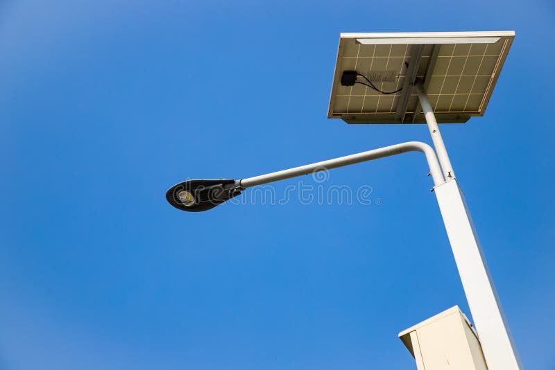 Outdoor LED Lighting, Cloud and Blue Sky Stock Image - Image of lights ...