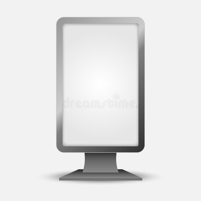 Outdoor Lightbox stock vector. Illustration of clear - 113530757