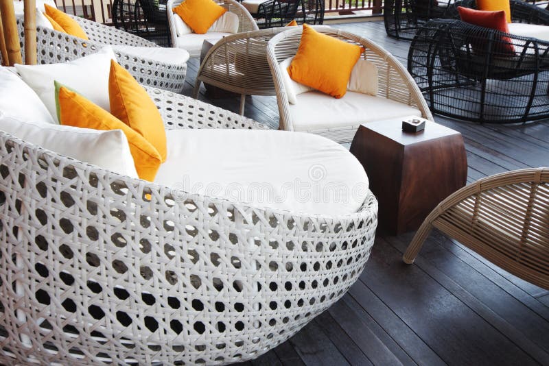 Outdoor lobby stock image. Image of relax, light, decoration - 12726211