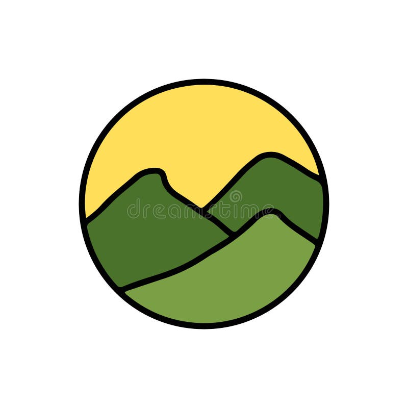 Outdoor Logo Design Template. Beach Sea Icon Vector. Stock Vector ...