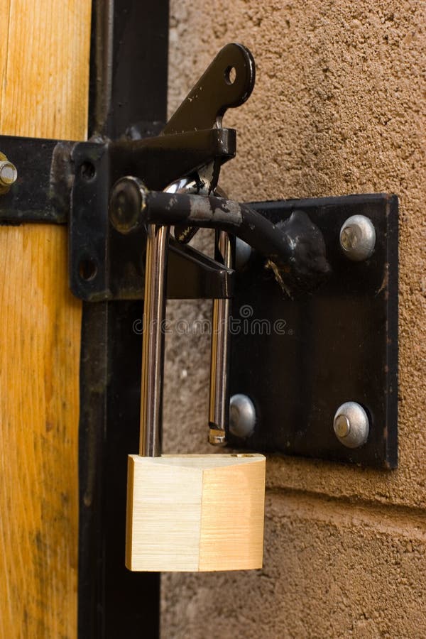 Outdoor Long Handle Lock stock image. Image of metal, safeguard - 3649277
