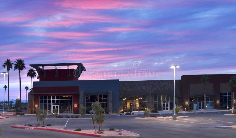 Outdoor Mall stock photo. Image of strip, street, town - 6791142