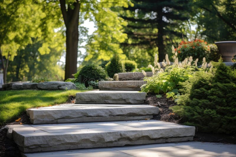 Outdoor Natural Stone Steps Doubling As Workout Stairs Stock Image ...