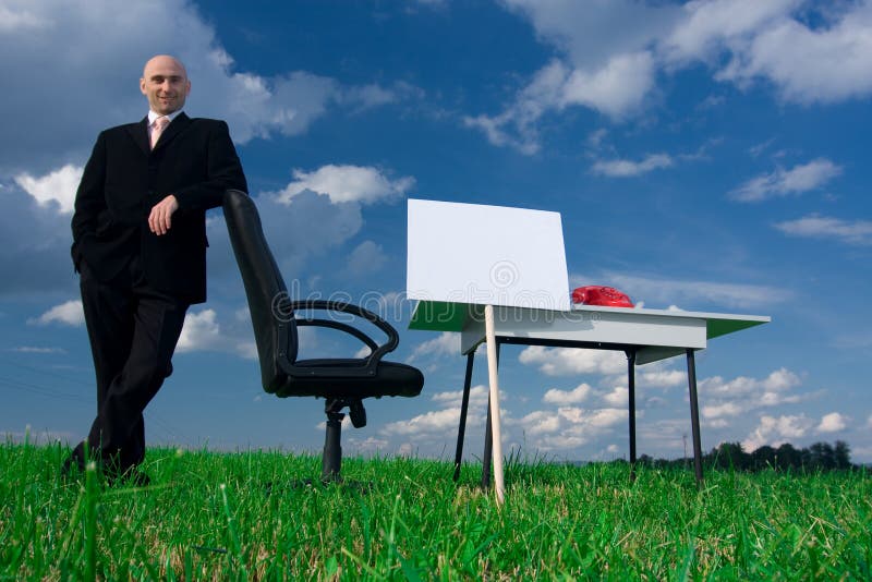 Outdoor Office stock image. Image of caucasian, outdoor - 5465595