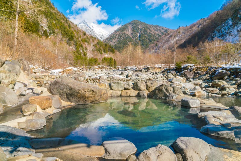 .Outdoor onsen ,Japan stock image. Image of traditional - 76392775