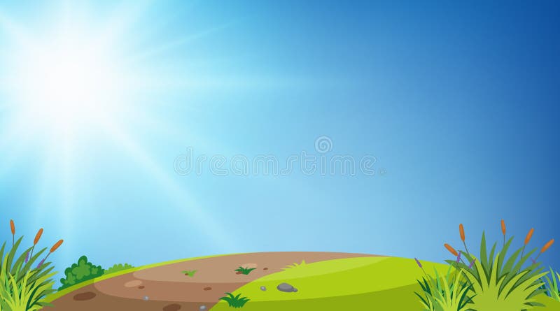 Outdoor Pathway Background Scene Stock Vector - Illustration of drawing ...