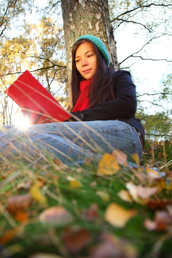 Outdoor person reading stock image. Image of outdoor - 11393533
