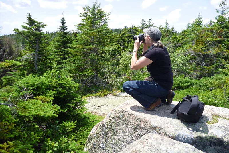 Outdoor Photographer Shooting Landscapes Stock Photo - Image of effort ...