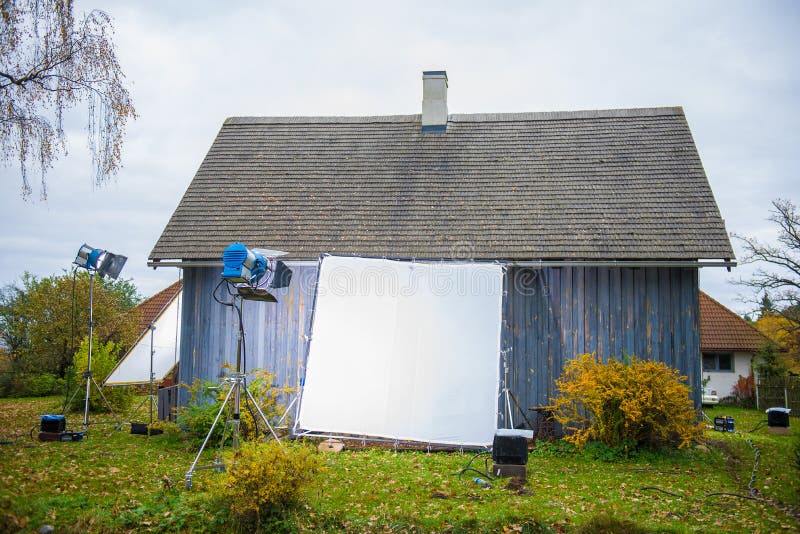 Outdoor Photographic Studio Stock Photo - Image of space, tripod: 29158268