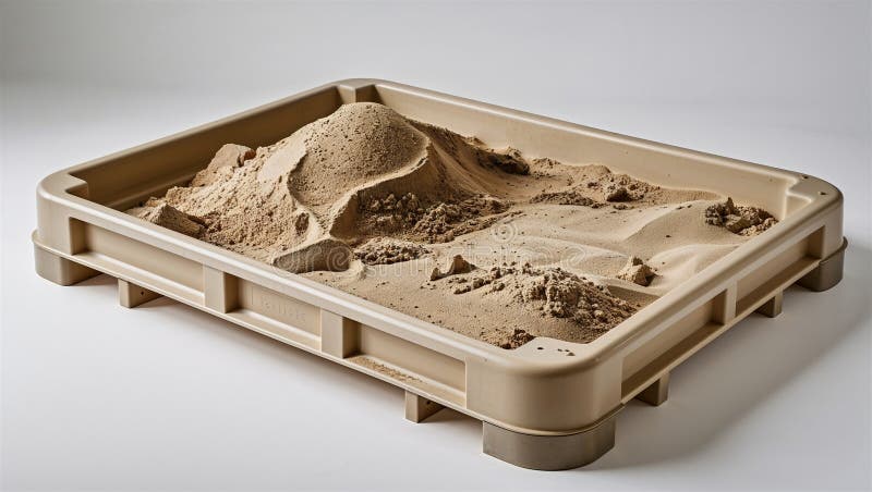 Outdoor Plastic Sandbox Base Rectangular, No Sand or Lid, Clean Surface ...