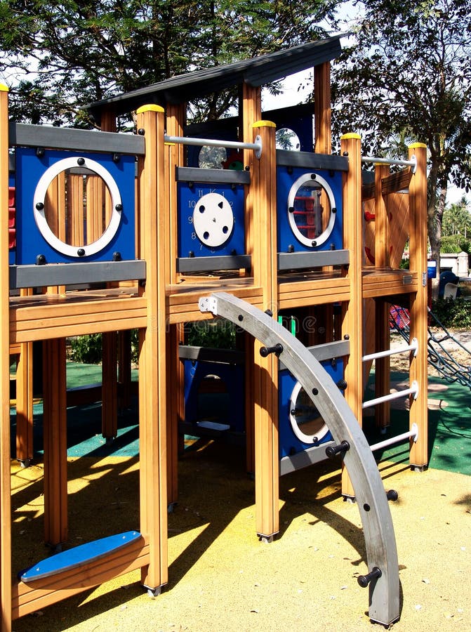 Outdoor playground stock photo. Image of equipment, education - 7601166