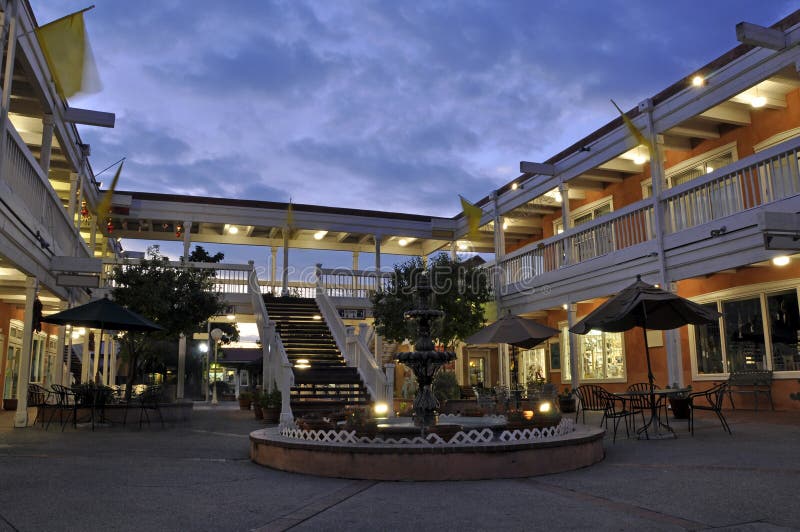 Outdoor Plaza stock image. Image of cloudy, scene, mall - 11108887