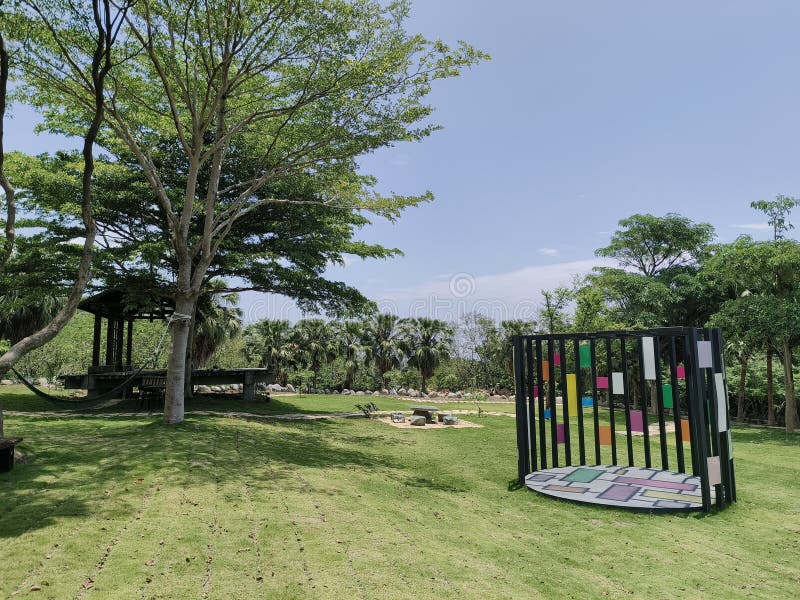 The Outdoor Plaza of the Cultural and Creative Park Stock Photo - Image ...