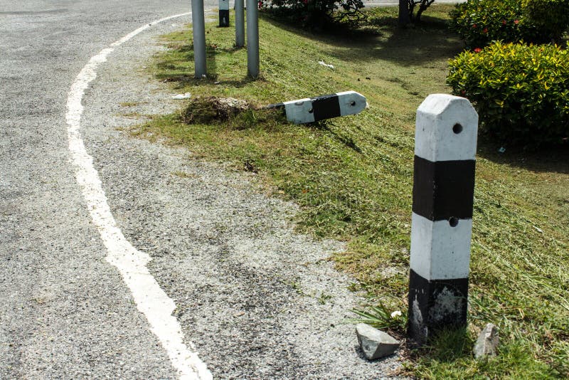 Outdoor pole in roadside stock image. Image of kilometer - 94422175