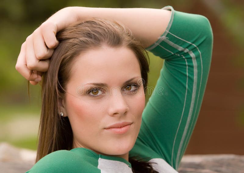 Outdoor Portrait stock image. Image of friendly, beauty - 16172925