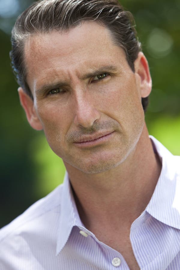 Handsome Middle Age Man with Grey Hair Wearing Business Shirt Happy ...