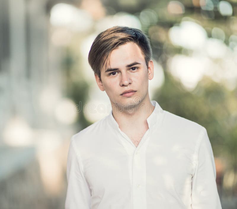 Outdoor portrait of a man stock photo. Image of person - 158856092