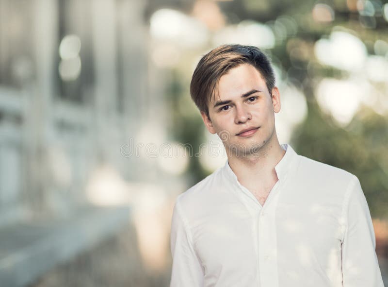 Outdoor portrait of a man stock photo. Image of outdoor - 156982704