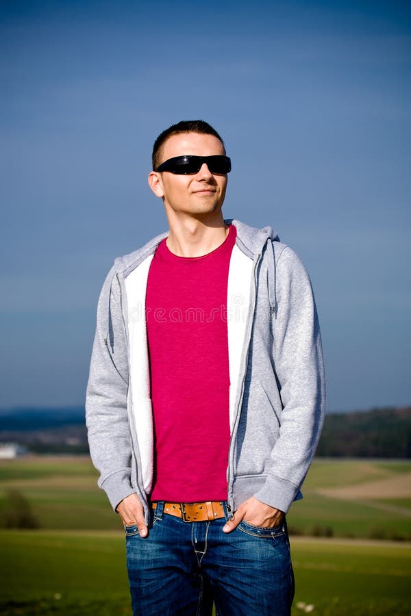 Outdoor portrait of man stock photo. Image of white, outdoor - 13598706
