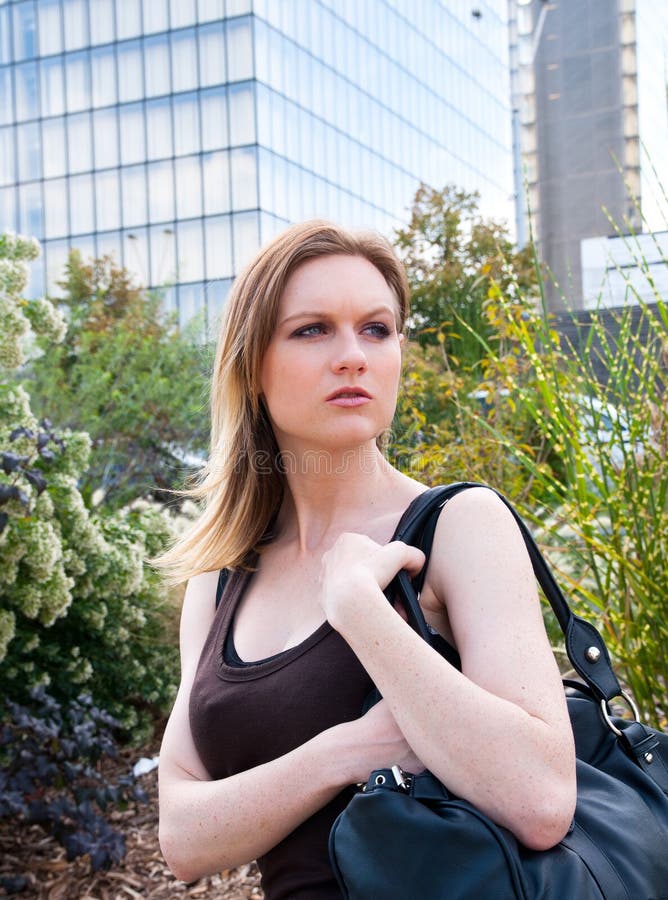 Outdoor Portrait Young Woman Stock Image - Image of pretty, urban: 17886835