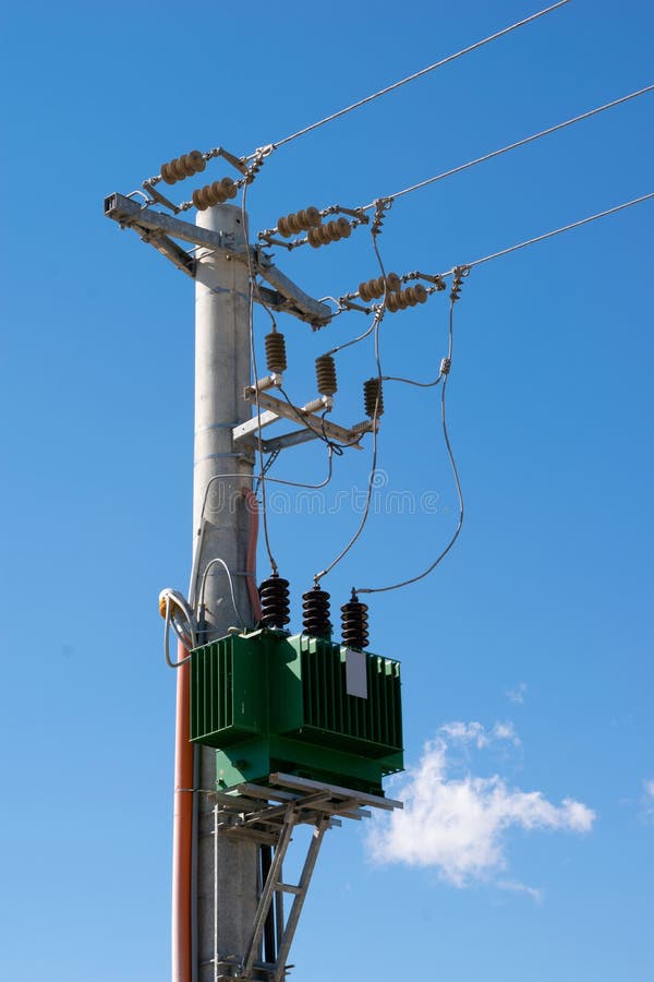 Outdoor Transformer Cabinet Stock Photo - Image of electricity, public ...