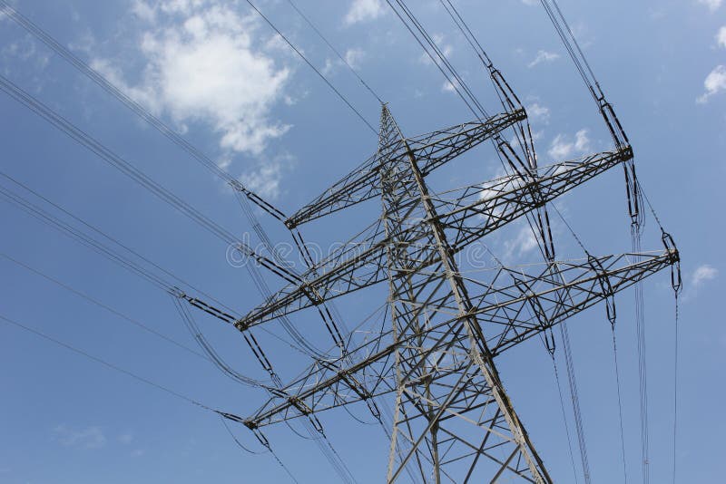 Outdoor power lines stock image. Image of power, energy - 79664735