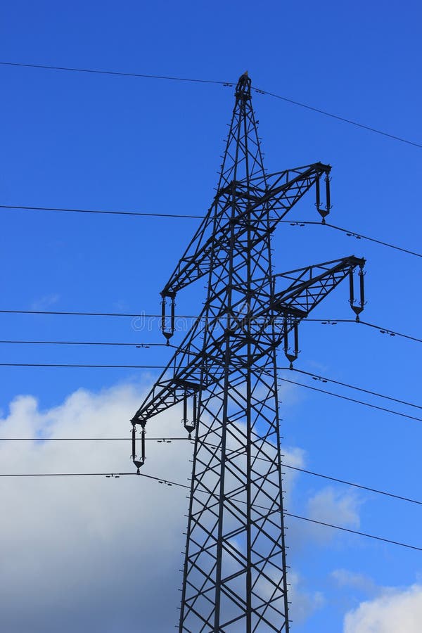 Outdoor power lines stock image. Image of electricity - 101089869