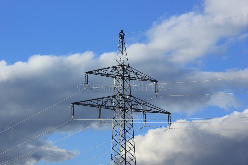 Outdoor power lines stock photo. Image of energy, stromkabel - 79664864