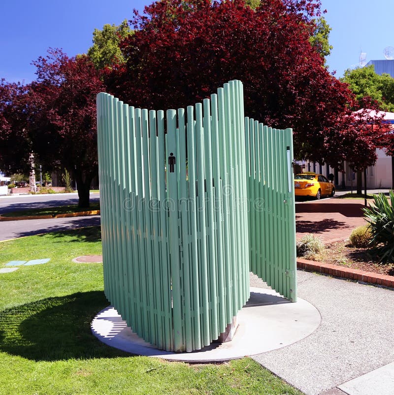 Outdoor Public Restroom stock image. Image of lavatory - 58731851
