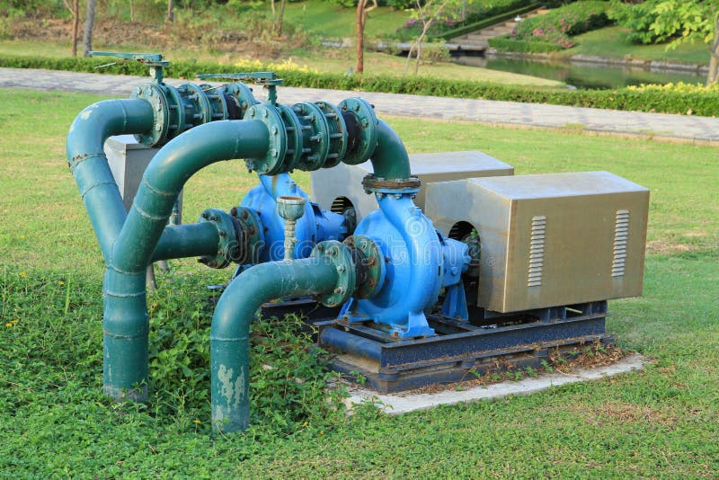 Outdoor pump stock image. Image of plant, pipe, condensate - 31349751