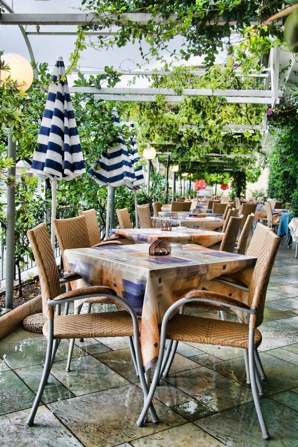Outdoor restaurant chair stock image. Image of setting - 16758443