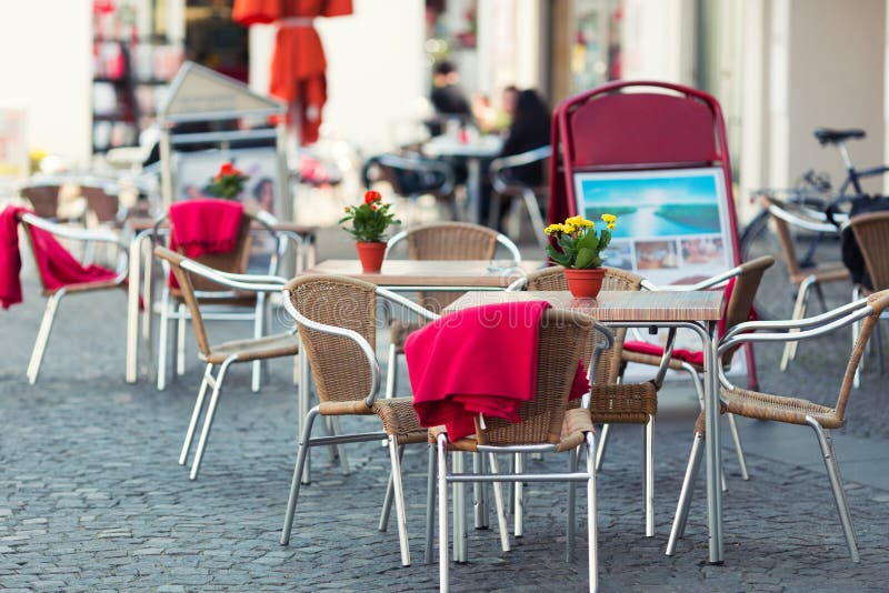 European street cafe stock image. Image of rock, classical - 20192247