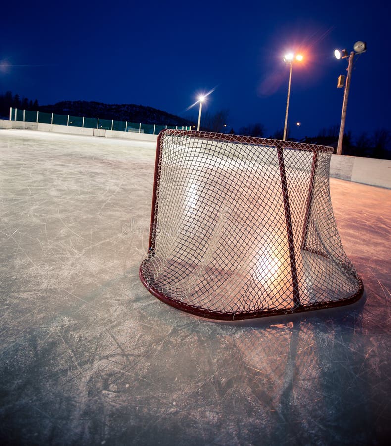 Hockey rink net stock photo. Image of skate, hockey, canada - 23453588
