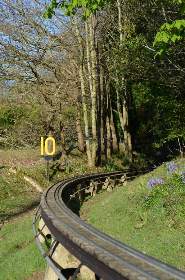 Outdoor Scale Model Railway. Stock Photo - Image of outdoors, exterior ...