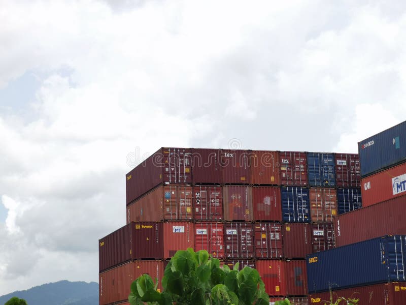 Outdoor Scenery during Day Time at Shipping Container Warehouse ...