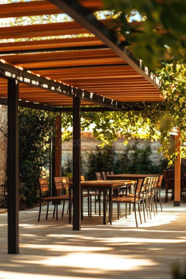 Outdoor seating area stock image. Image of patio, relaxation - 377624397