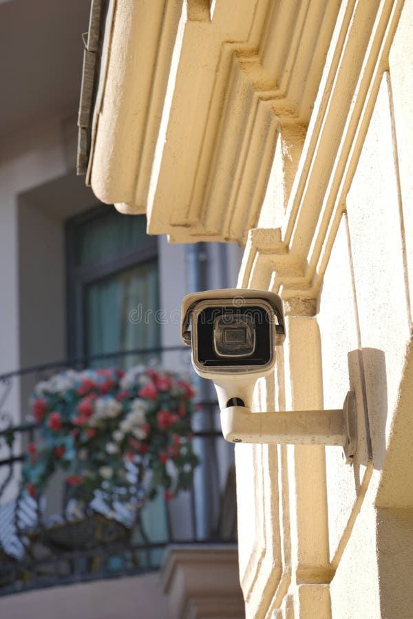 Outdoor Security Camera on a Building in Istanbul Stock Photo - Image ...