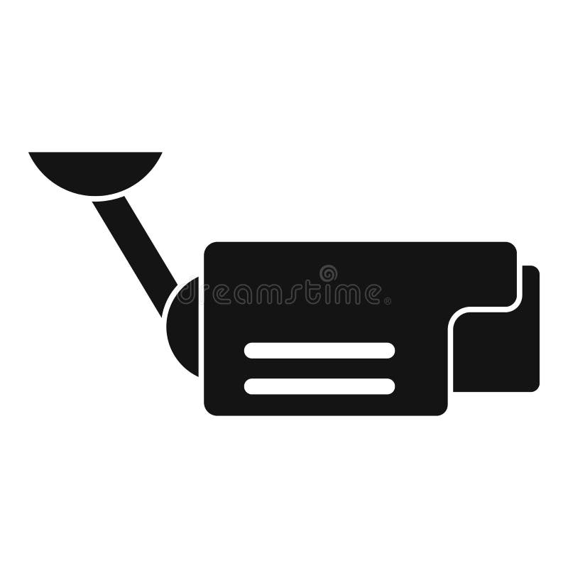 Outdoor Security Camera Icon, Simple Style Stock Vector - Illustration ...