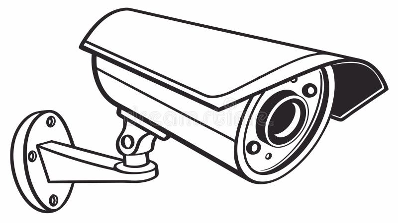 Outdoor Security Camera, Surveillance Technology, Vector Design ...
