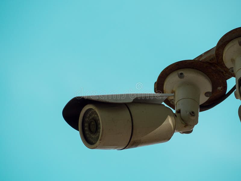 Old CCTV camera stock photo. Image of nature, architecture - 142561032