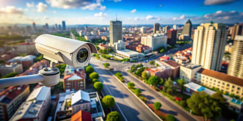 Outdoor Security Surveillance Camera with TiltShift Effect Advanced ...