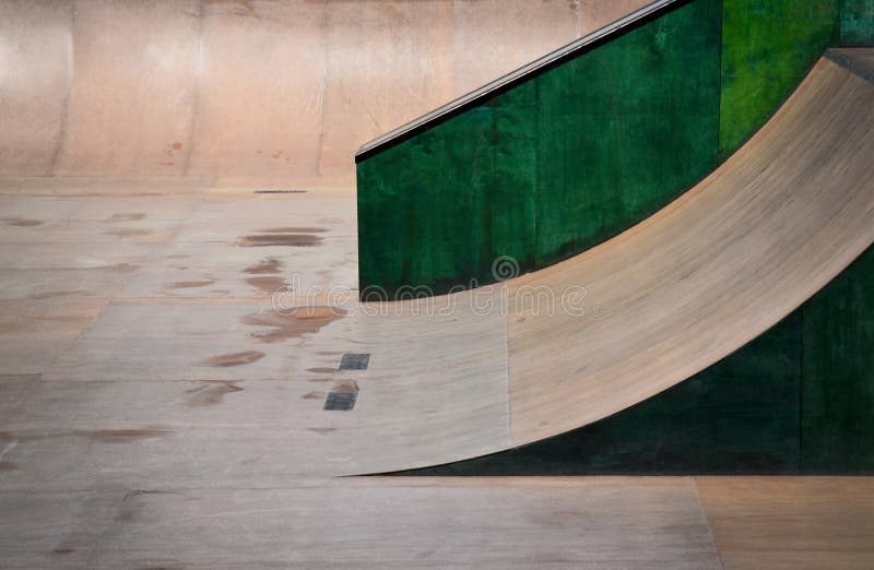 Outdoor Skate Park, Rails, Ramps Stock Image - Image of ramp ...