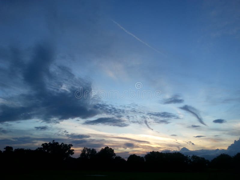 Sunset Beyond Clouds Art Sky Stock Photo - Image of clouds, sunset ...